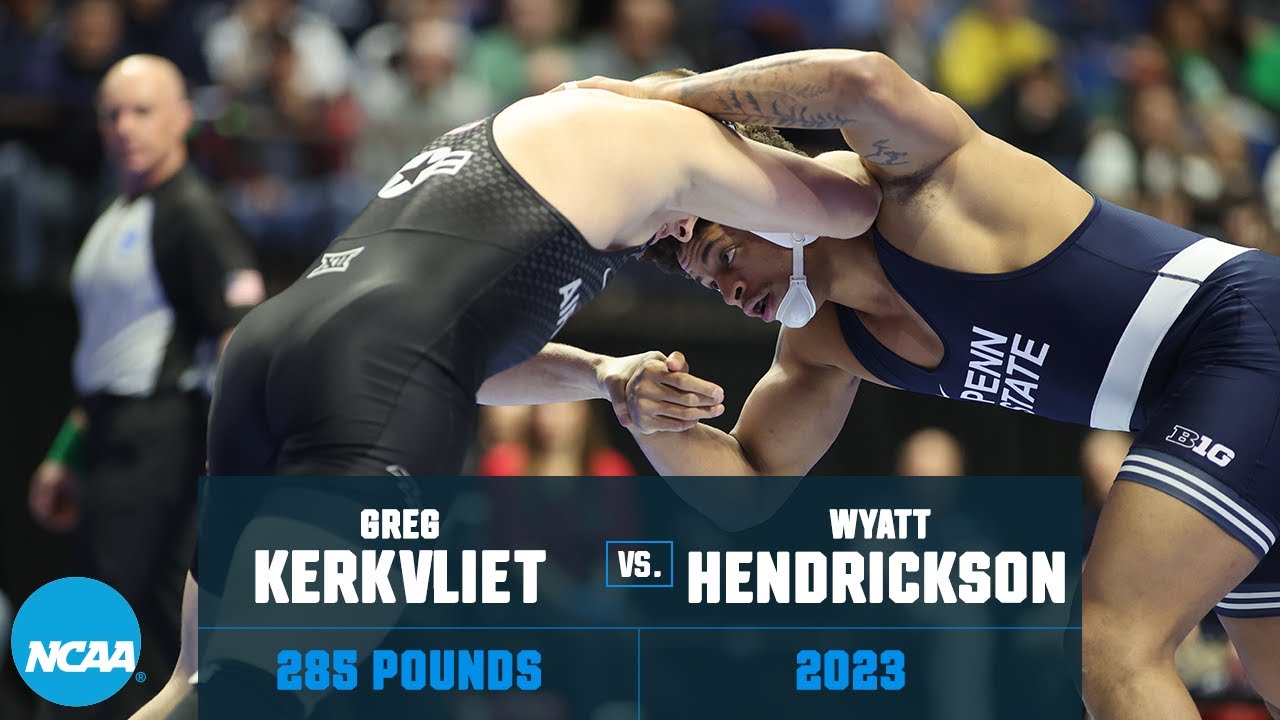 Greg Kerkvliet vs. Wyatt Hendrickson — 285 LB Semifinals - 2023 NCAA ...