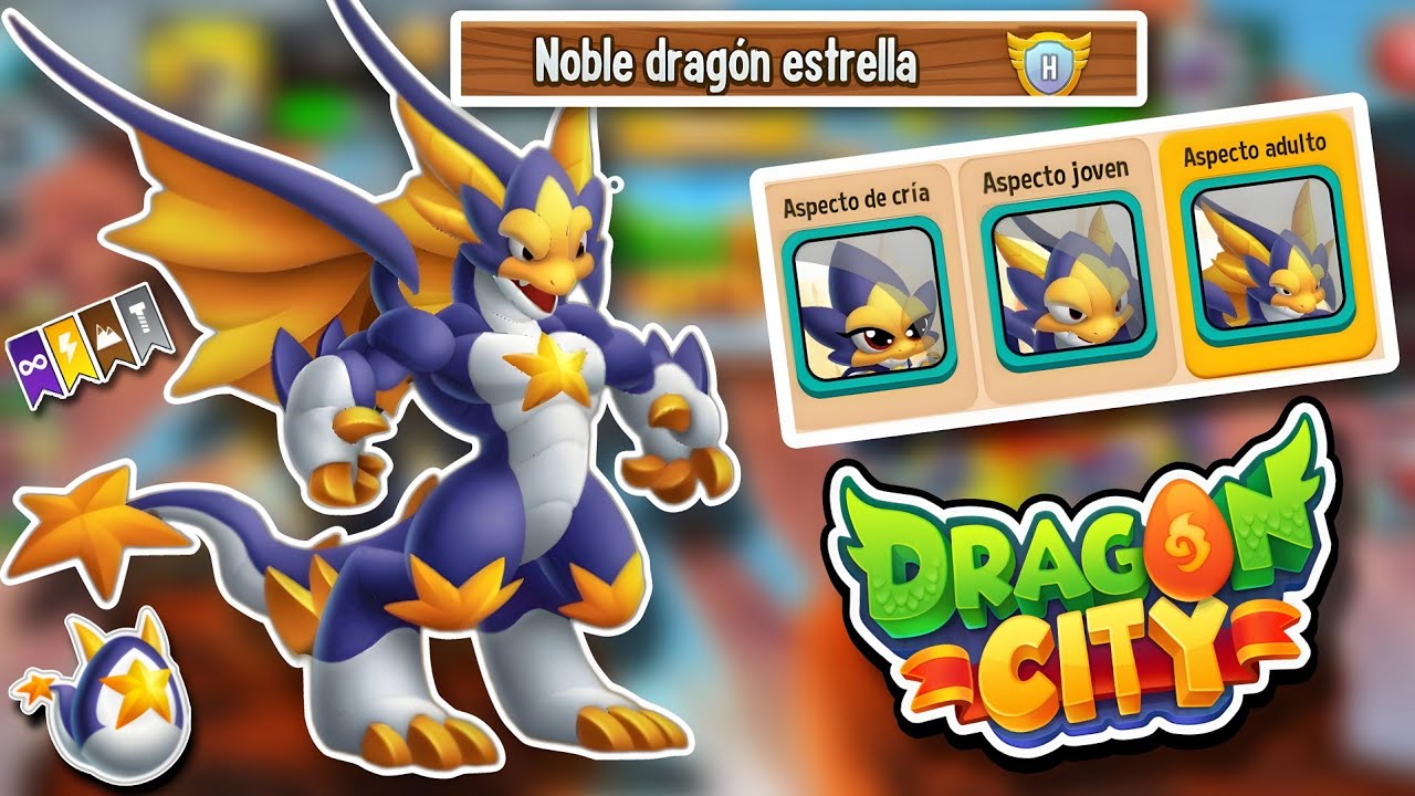 MI NOBLE DRAGON ESTRELLA A NIVEL 45 - ES BUENO? - DRAGON CITY🐉 - YouTube