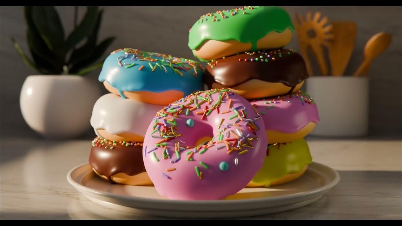 "The" Donut - from Blender Guru's tutorial - YouTube