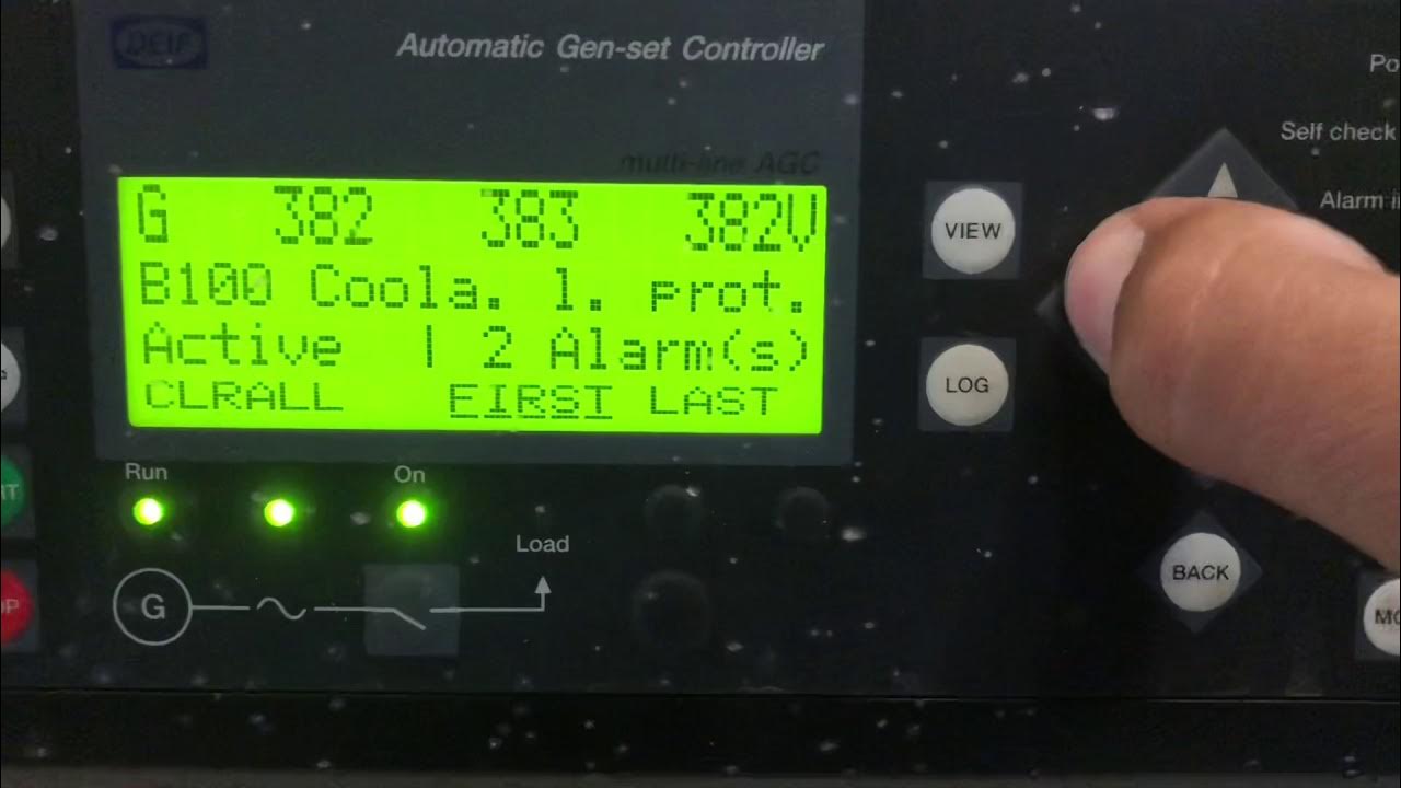 Como resetar alarme na ECU do motor Scania pelo AGC 4 Deif - YouTube