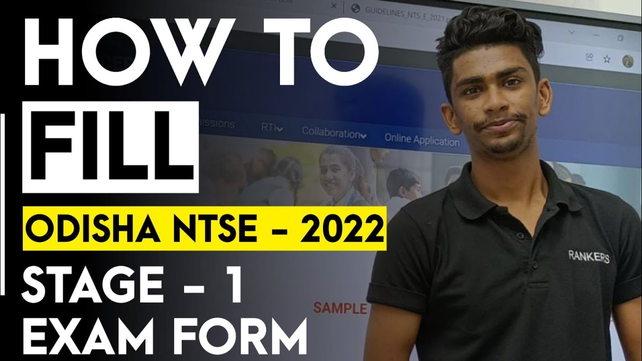 How to fill Odisha NTSE Exam Form Online | Odisha NTSE 2022 Application form , Exam Date - YouTube