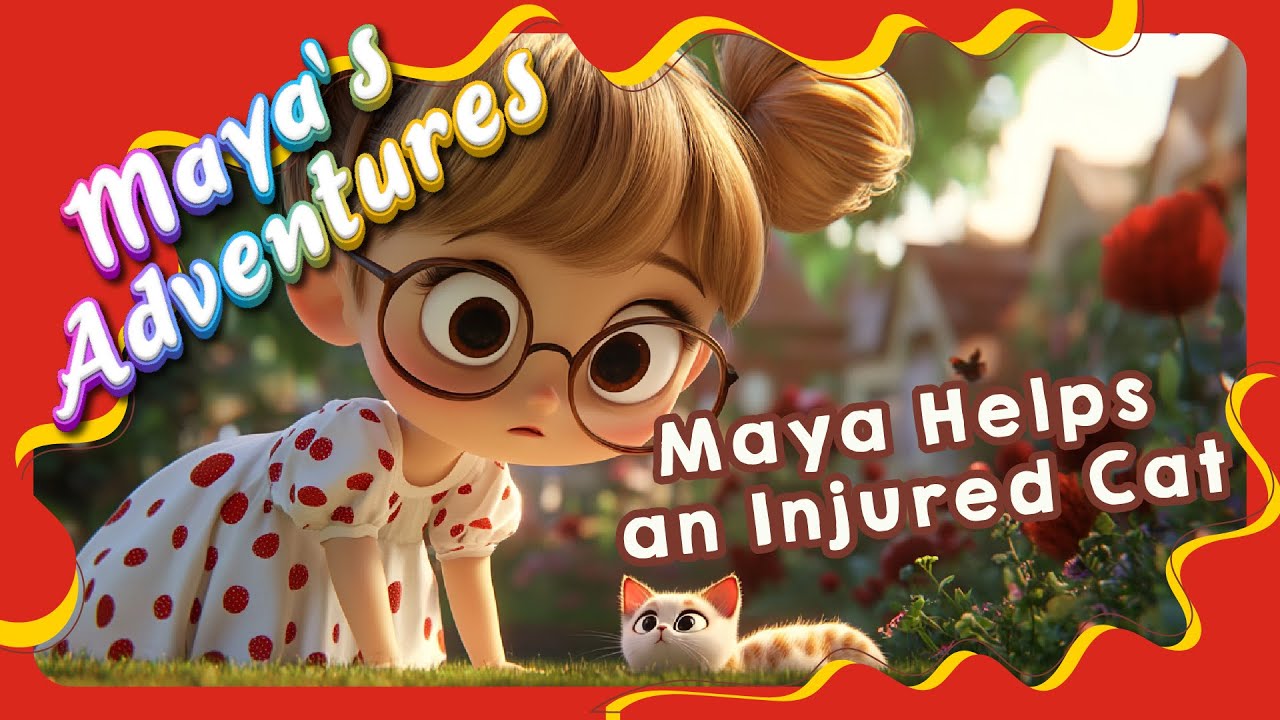 Maya Helps an Injured Cat | Maya's Adventures - YouTube