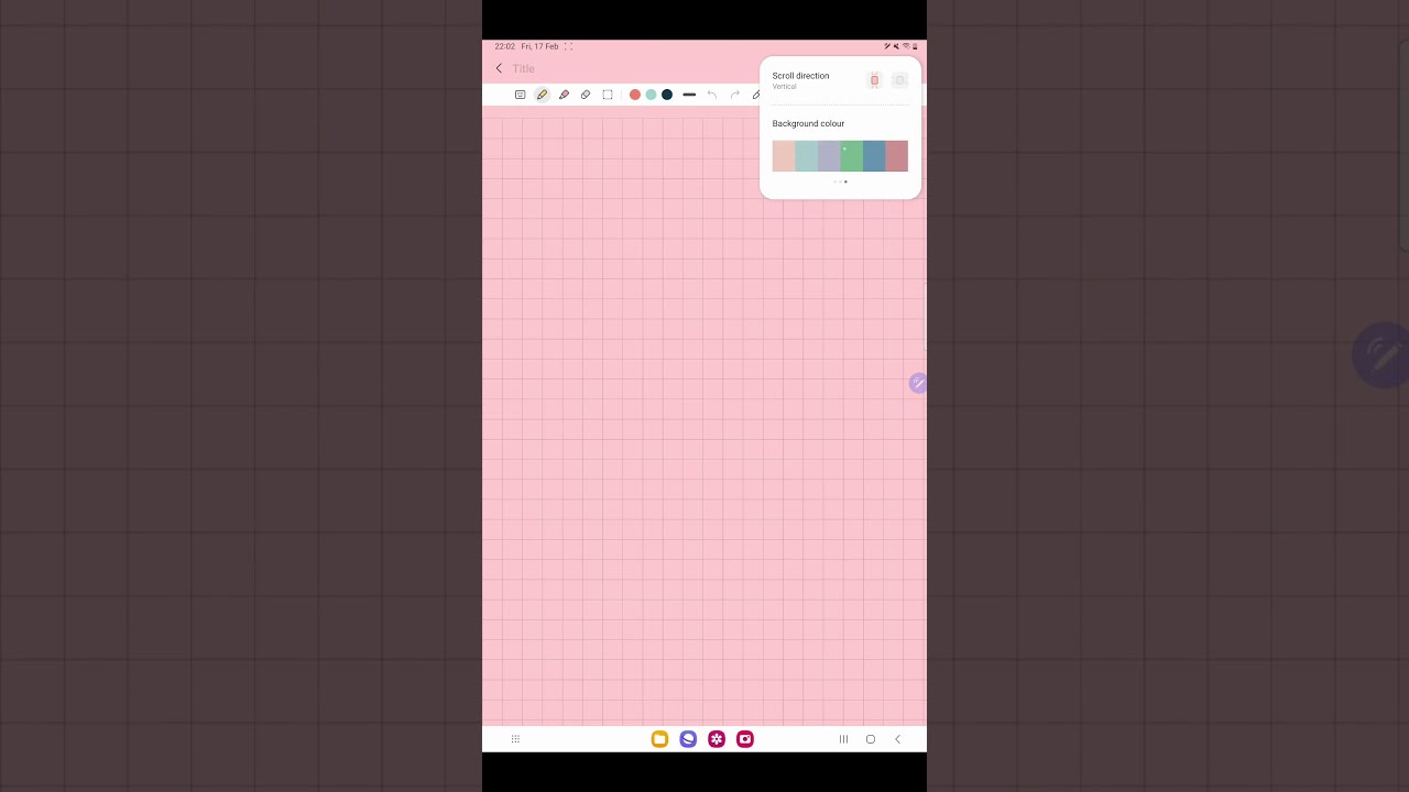 How to Change Page Template Colour Samsung Notes Tutorial Series