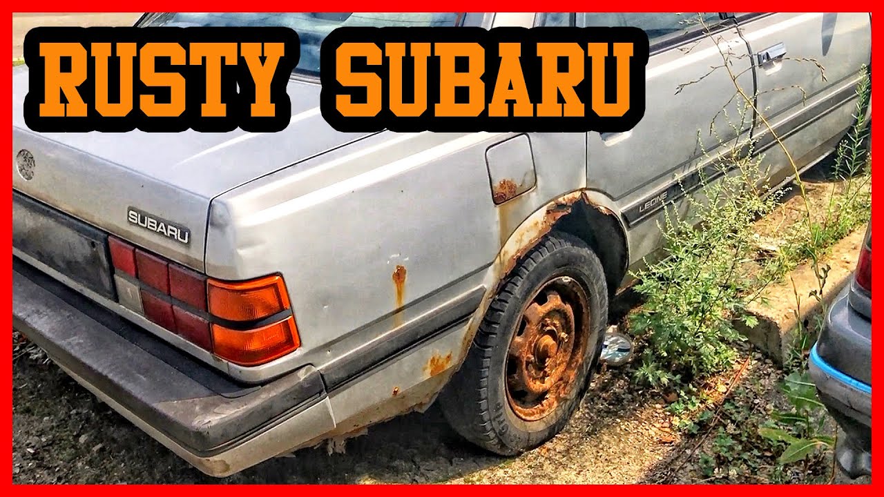 Abandoned Subaru Leone. Rusty Car Abandoned. Japanese Car - YouTube
