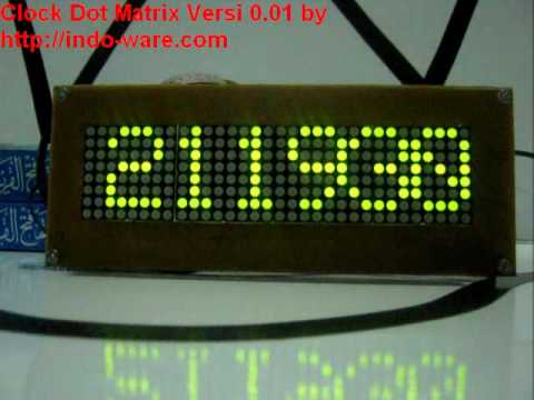 dot matrix clock.avi - YouTube