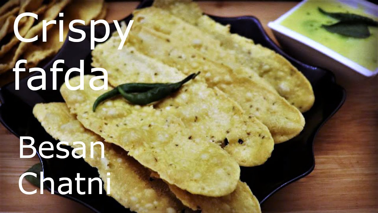 Fafda Recipe|Besan Chatni|Gram Flour Snacks|ફાફડા અને બેસન ચટણી|फाफड़ा ...