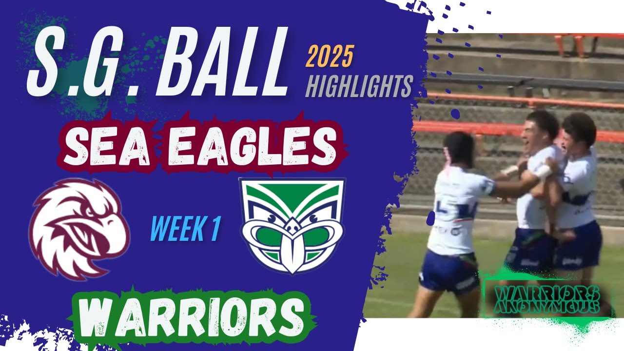 Warriors v Manly | SG Ball 2025 | Rd 1 HIGHLIGHTS - YouTube