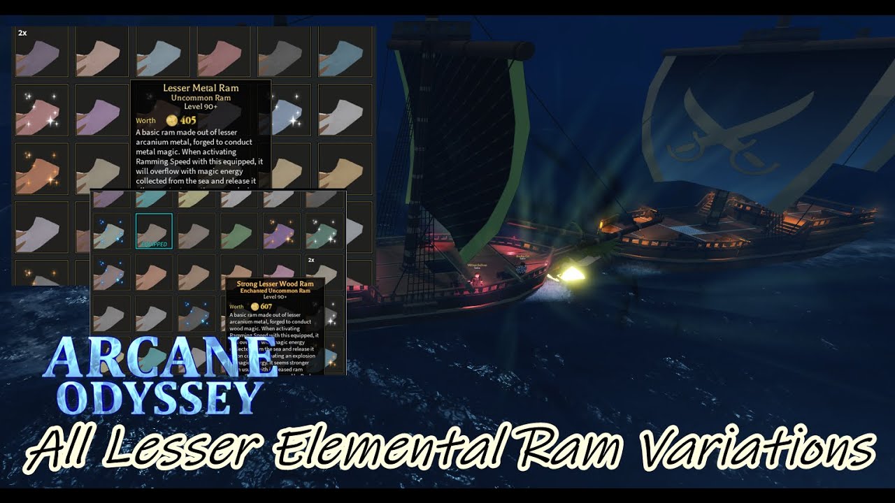 All Lesser Elemental Rams: Arcane Odyssey - YouTube