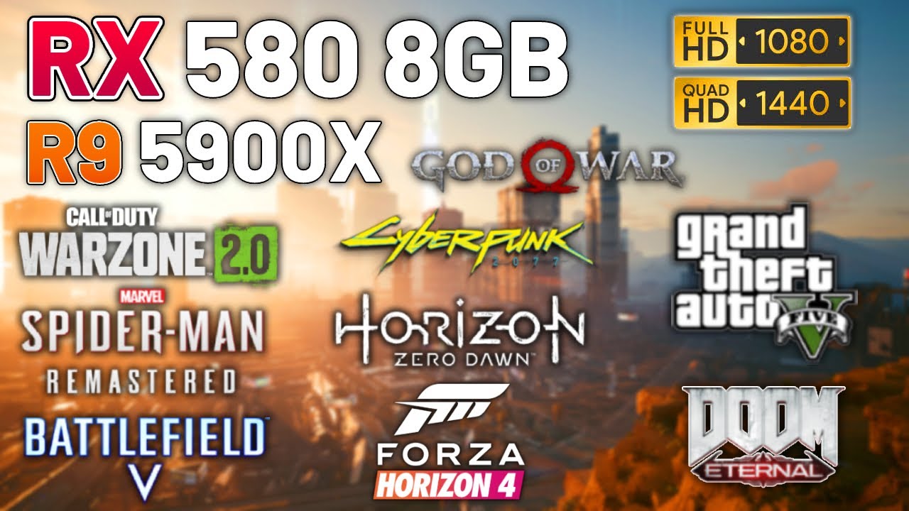 RX 580 8GB | THIS GPU IS AMAZING! (9 GAMES TESTED) | 1080, 1400p - YouTube
