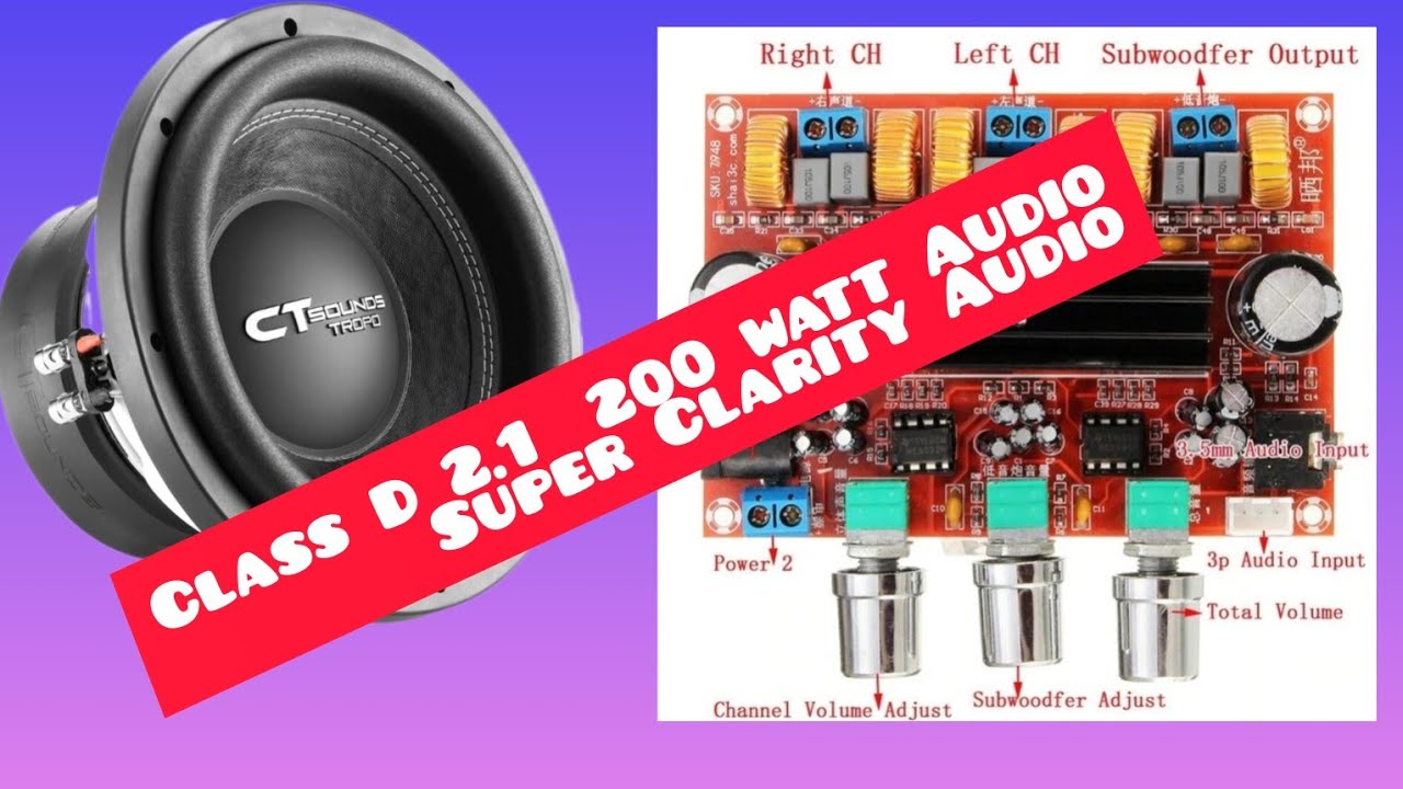200 watt class D amplifier, @Makeswell4 - YouTube