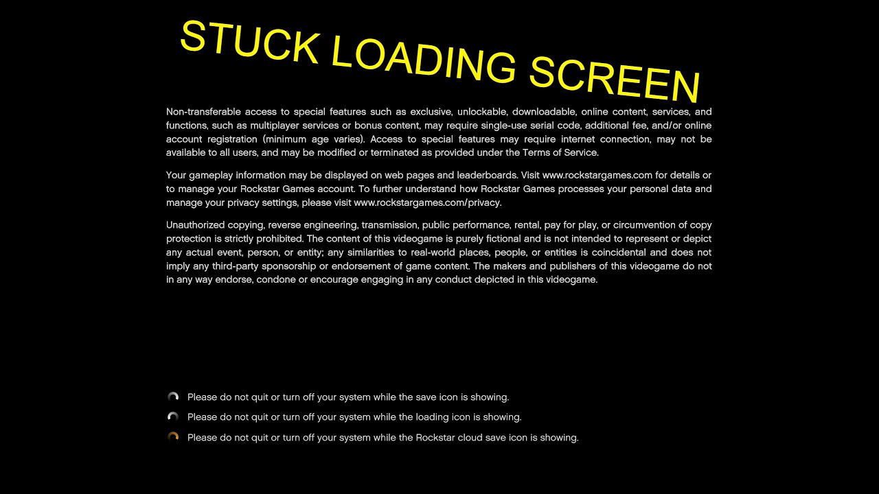 STUCK LOADING SCREEN PC GTA V ENHANCED - YouTube
