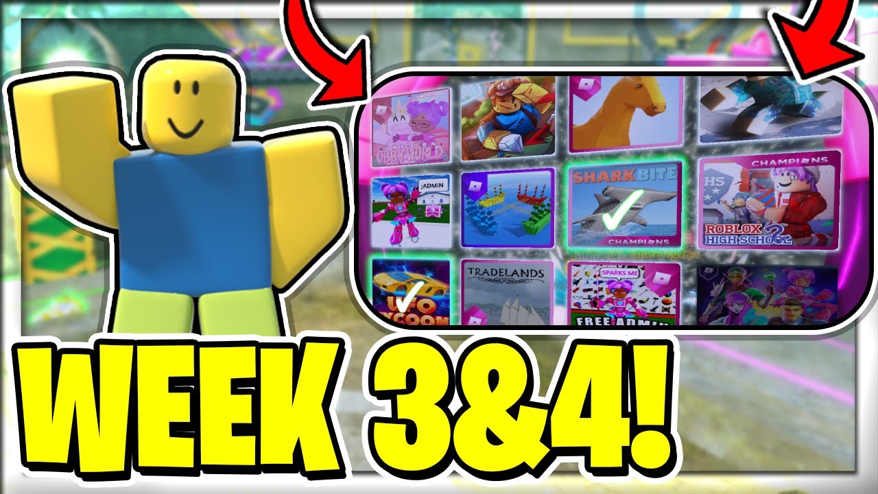 How To UNLOCK ALL *WEEK 3 & 4* GAMES In Roblox Metaverse Champions ...
