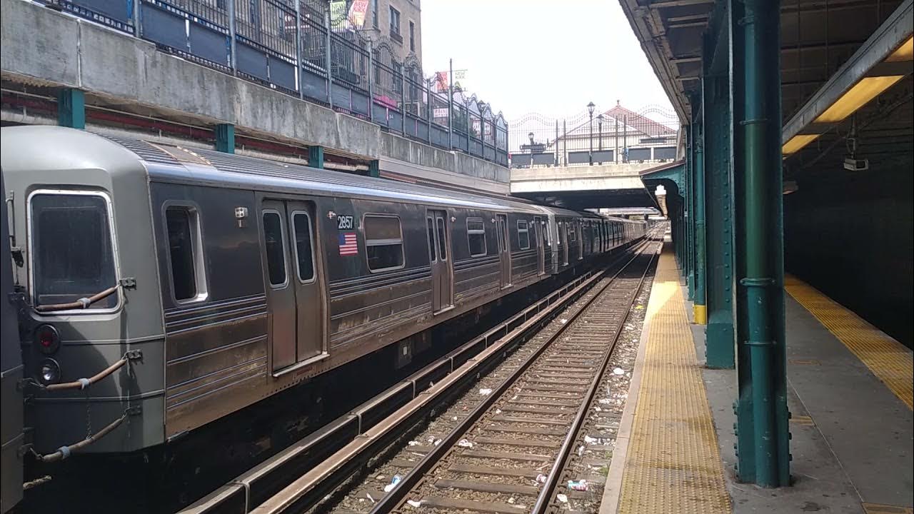 [MTA]:Brighton Beach bound Westinghouse R68 (B) Express train (With Howling motors) @Newkirk ...