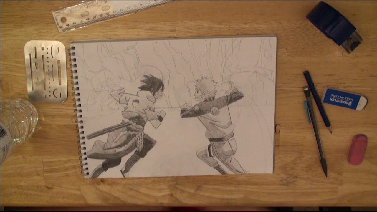 How to Shade a Drawing (Naruto) - YouTube