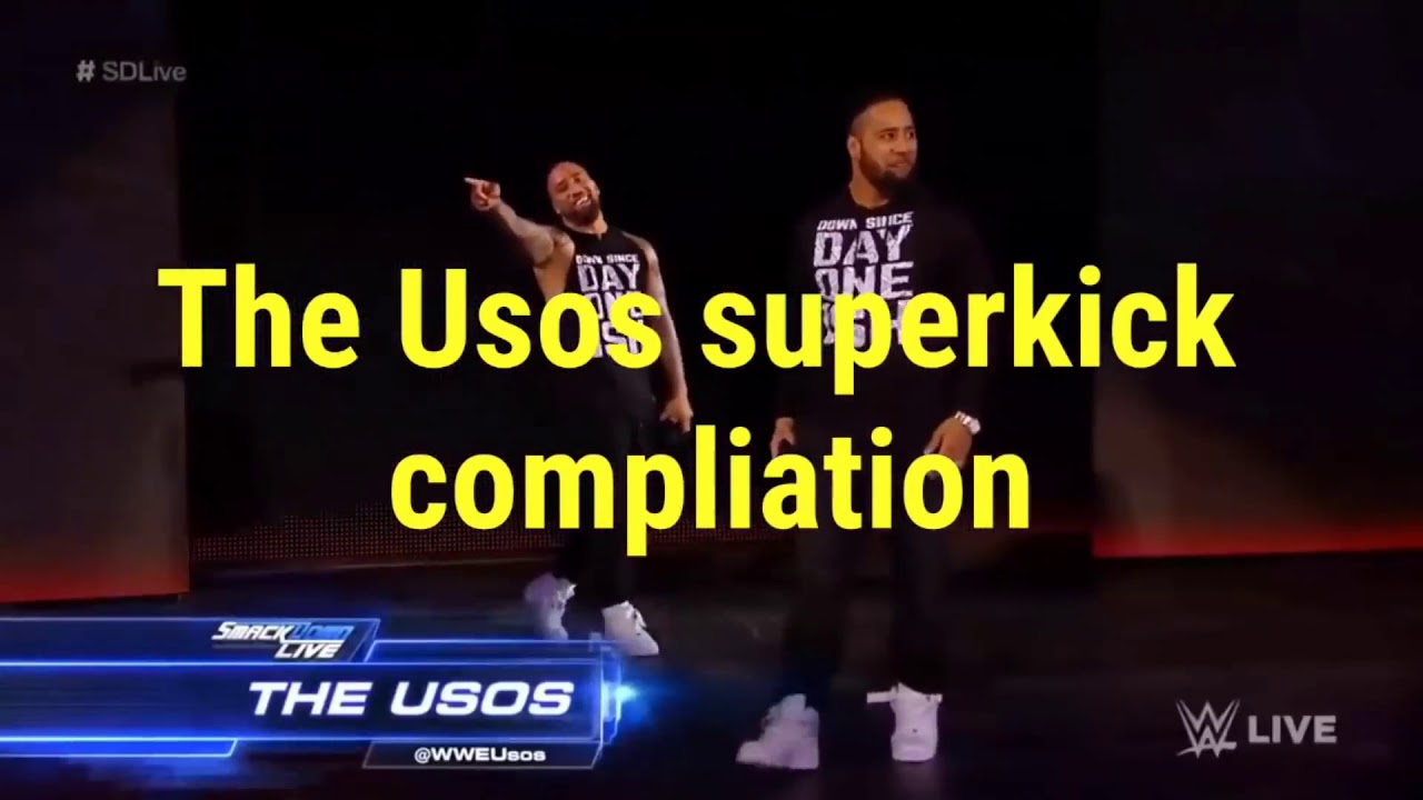 The Usos superkick compilation - YouTube