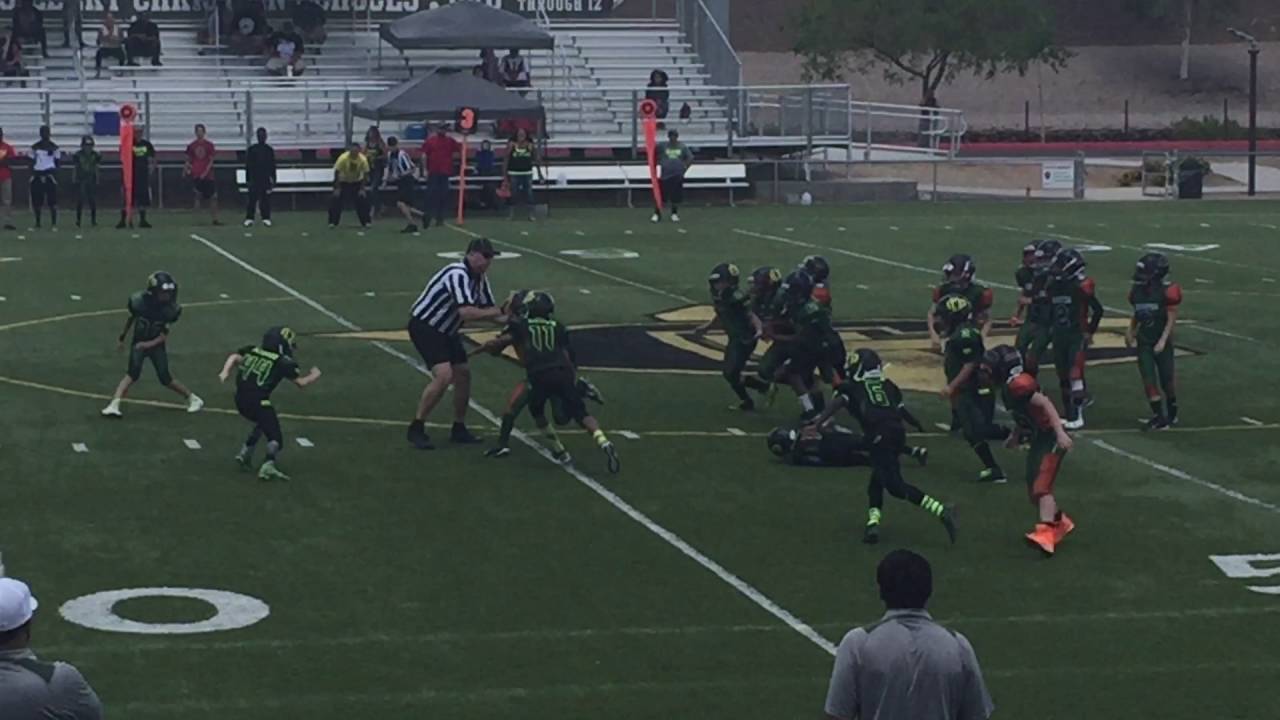 Nicholas Switzer #28 - Gilbert Coyotes - Get out of the way Ref ...