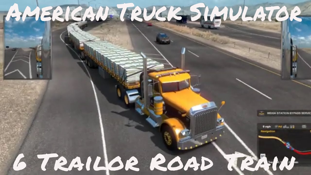 ATS 6 Trailer Road Train - YouTube