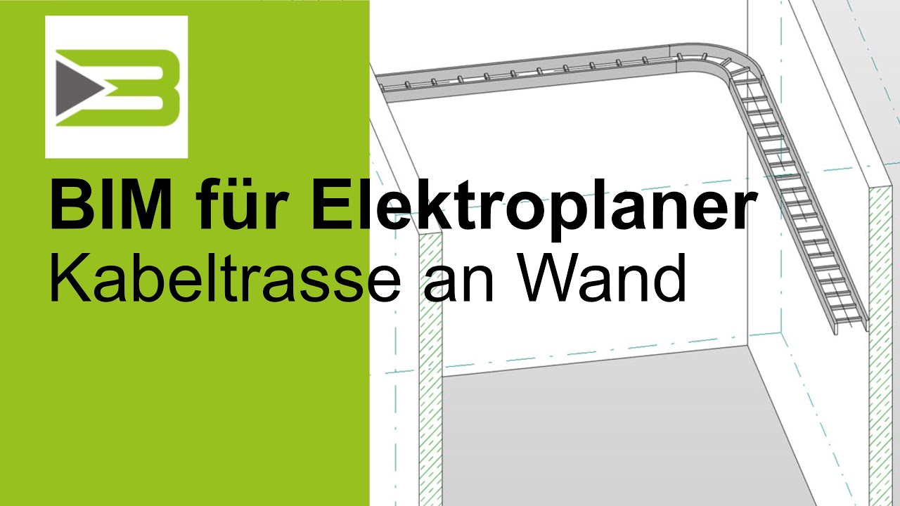 Revit Kabeltrasse konstruieren - Elektroplanung mit Revit - YouTube