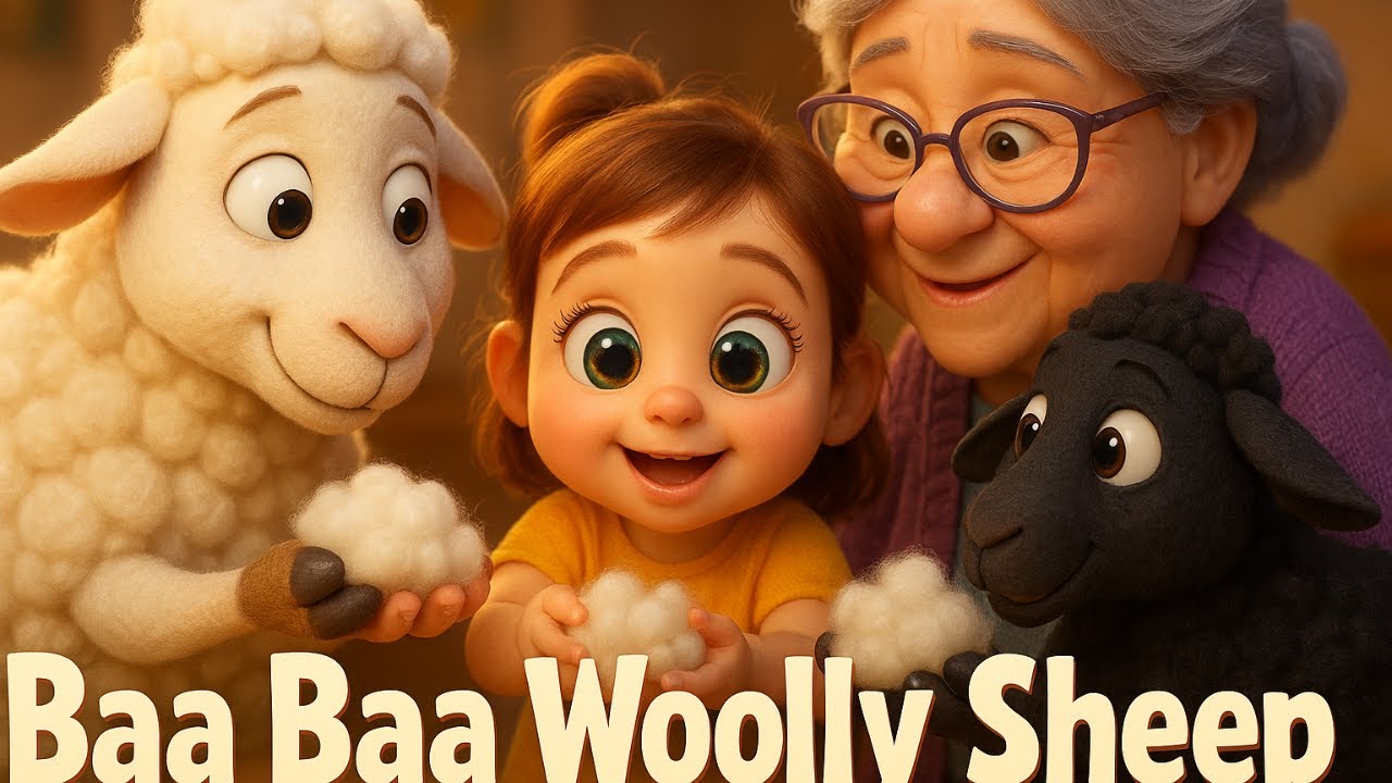 Baa Baa Black Sheep | Grandma Wooly Version : Learn & Sing Along with ...