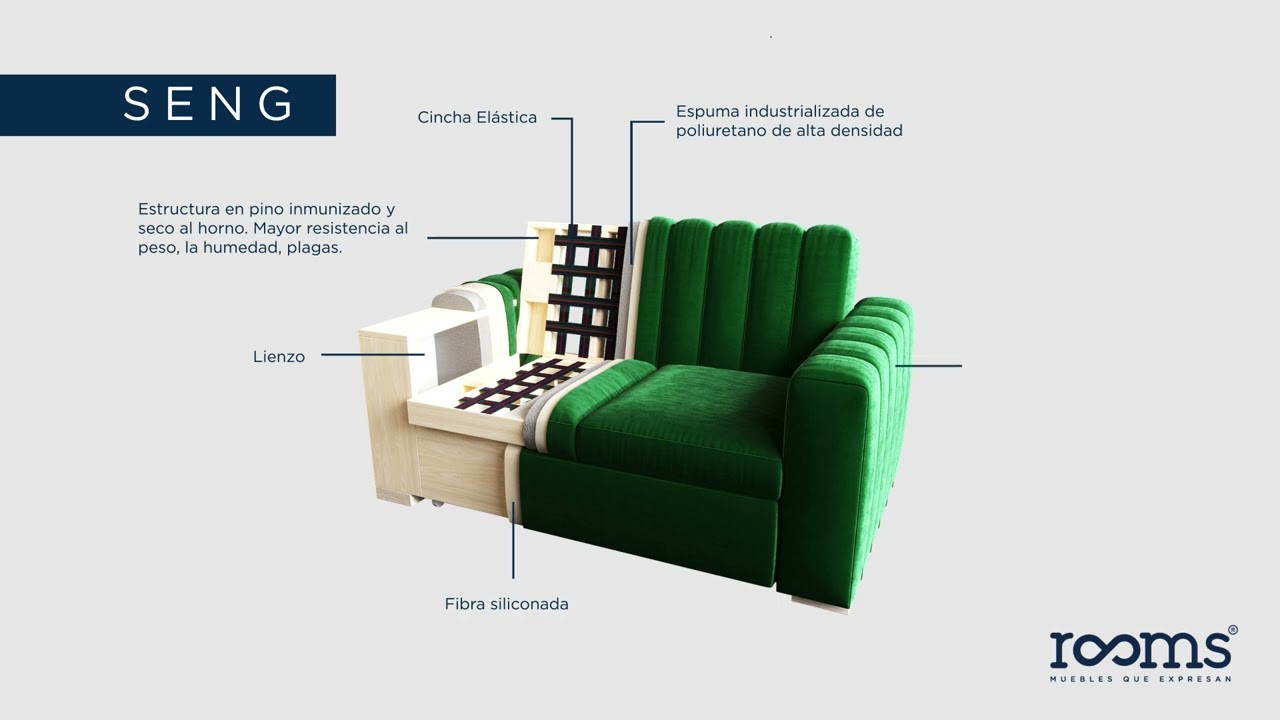 Despiece Sofá Cama Seng - Rooms - YouTube