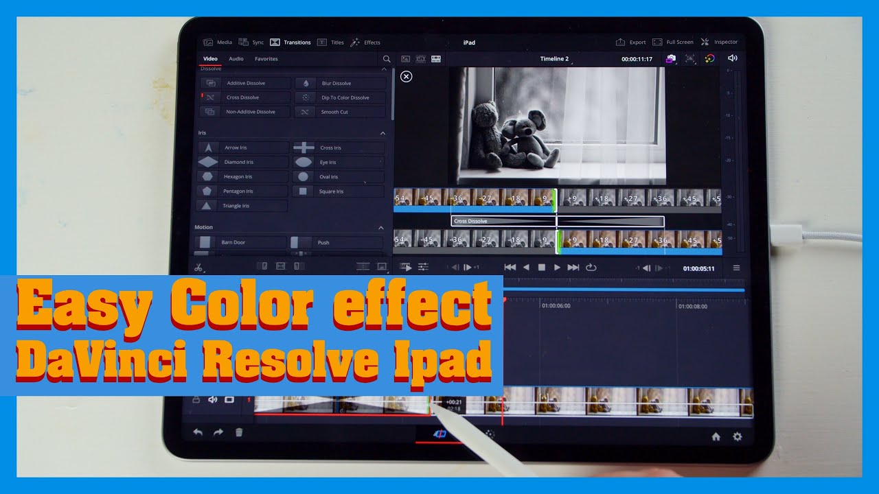 Easy color effect on Davinci Resolve for Ipad - YouTube