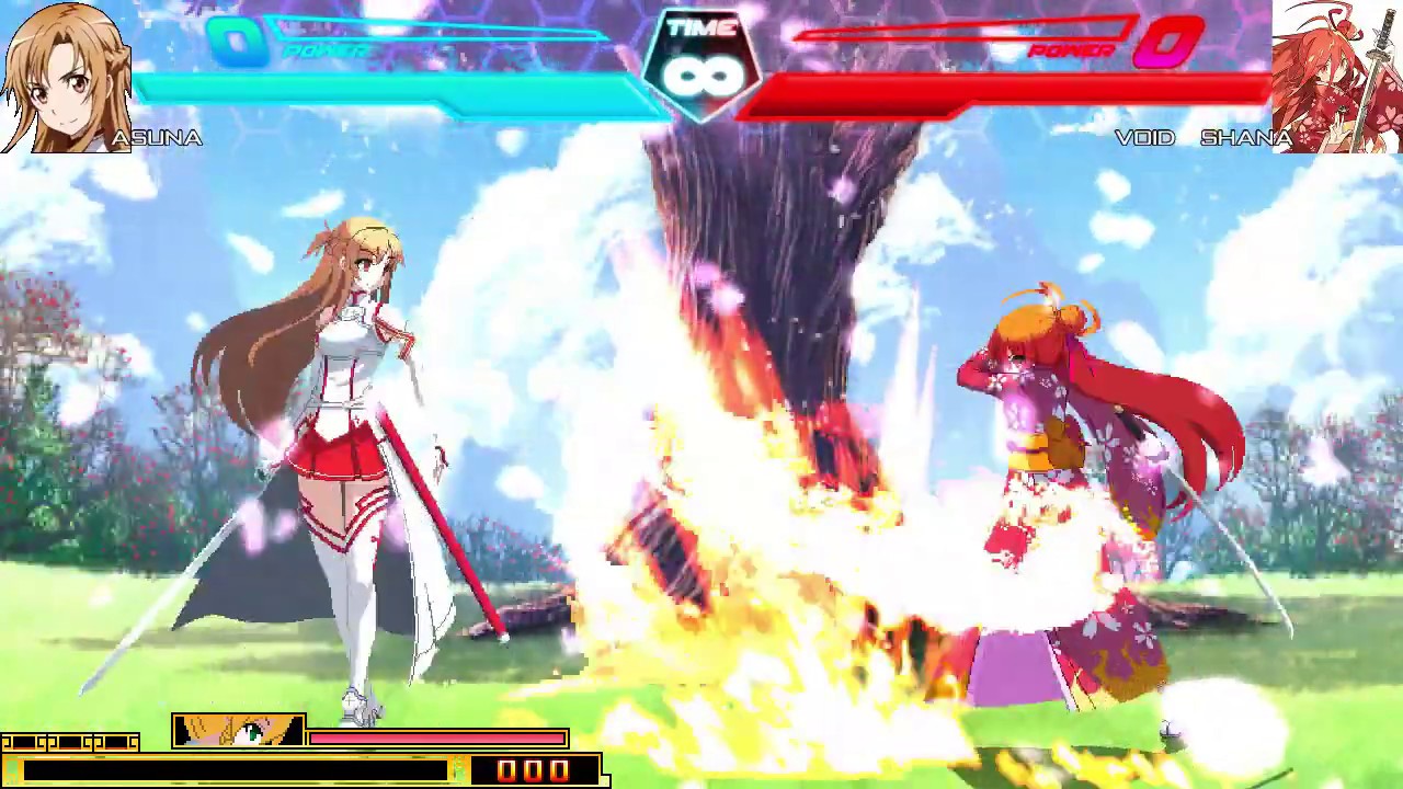 Mugen Asuna Yuuki VS Void Shana - YouTube
