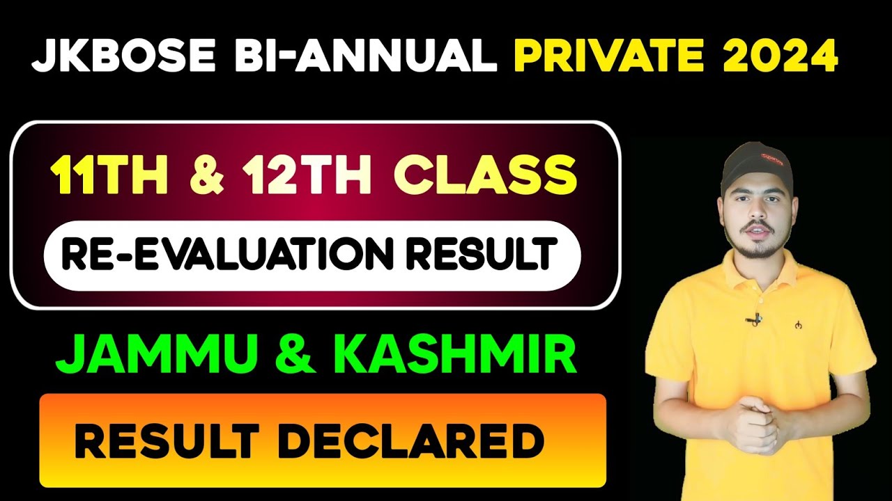 11th & 12th Class Jkbose Re-evaluation Result Declared (Check Your ...