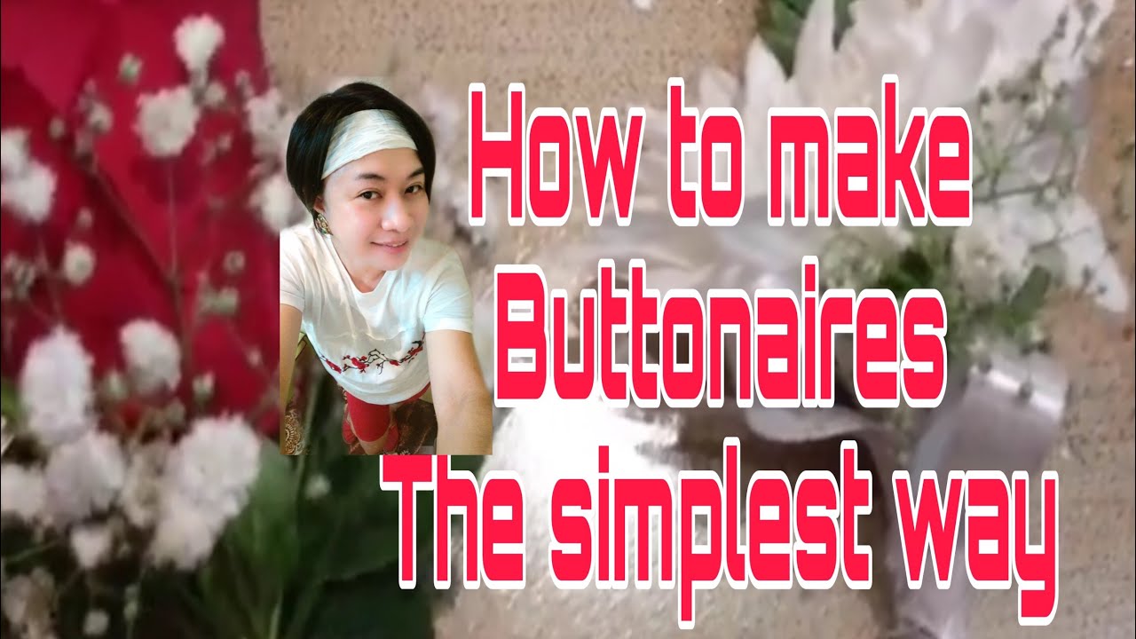 How to make a buttonaire - YouTube