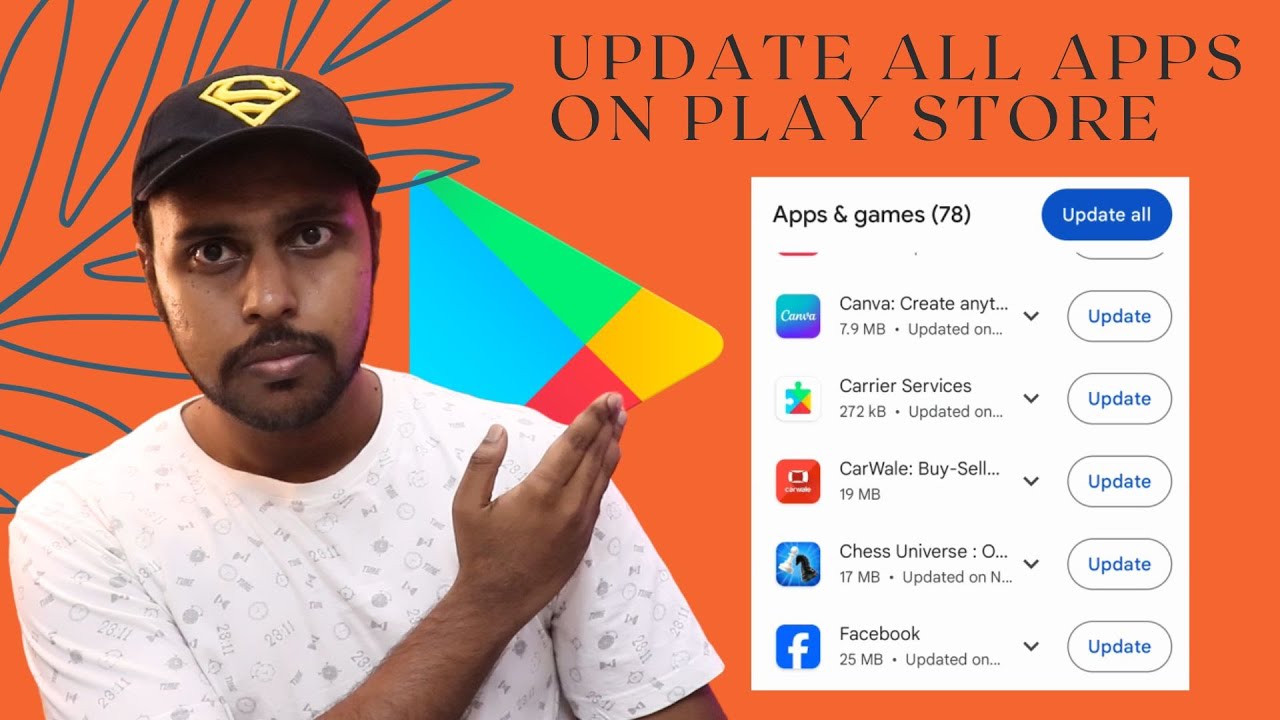 How to update all apps on play store | how to update all apps from play ...