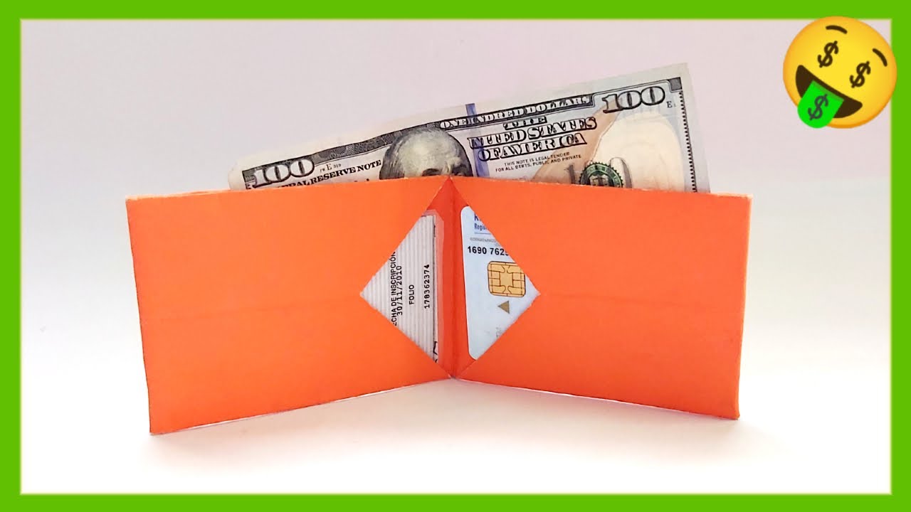 🤑COM HACER BILLETERA DE PAPEL(Cartera de origami)FACIL - YouTube