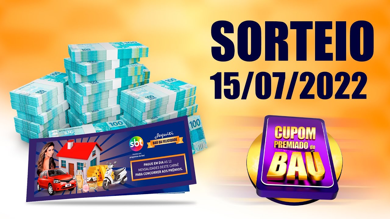 Confira o sorteio do Cupom Premiado (15/07/2022) - YouTube