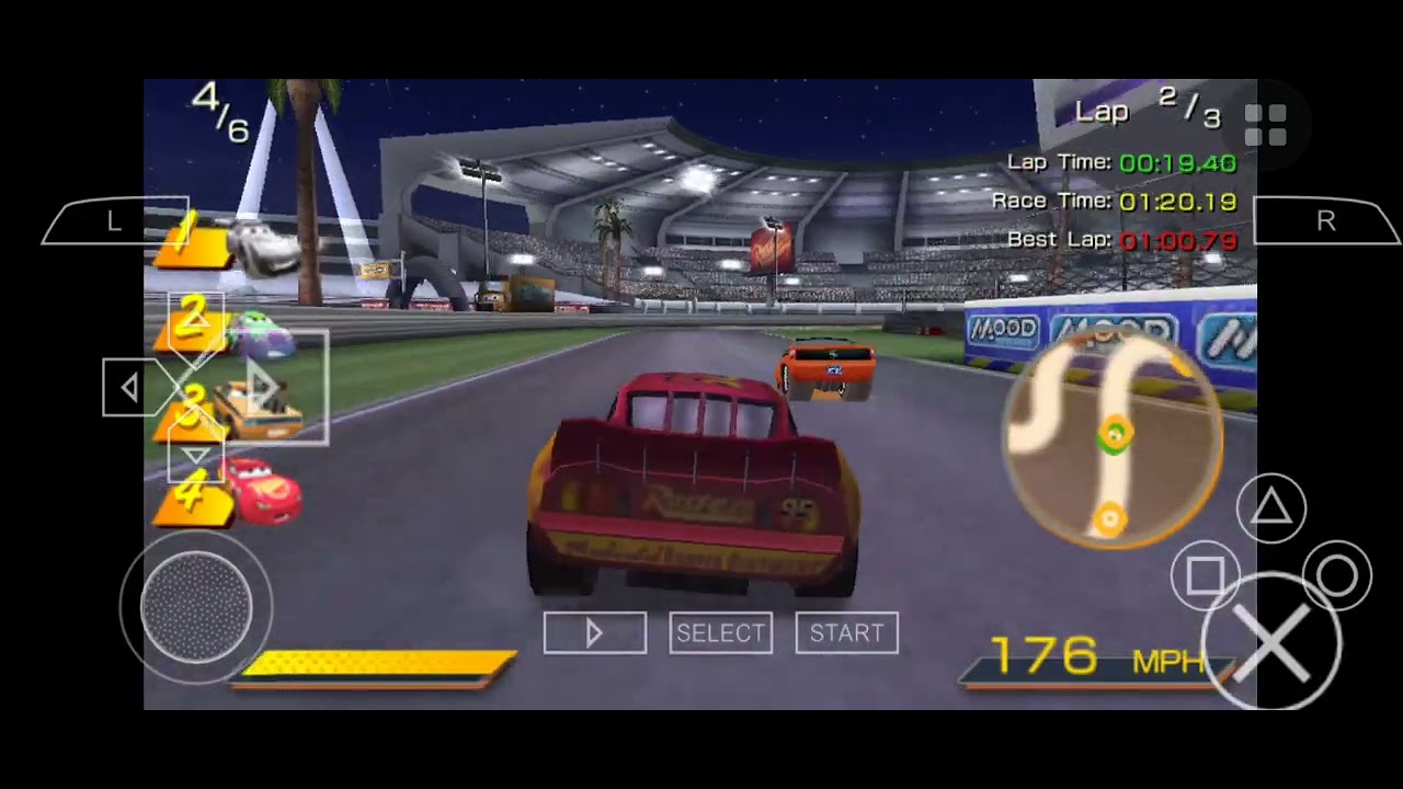 Cars psp Chick boss race but Snot Rod finished 1st - YouTube
