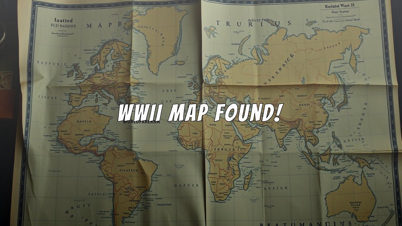 Revealing Hidden History: WWII Map Found in Goodwill Bins! - YouTube