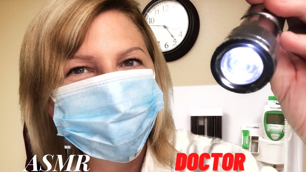 ASMR Cranial Nerve Exam [Surgical Mask/Gloves Request] 😷👩‍⚕️🩺 - YouTube