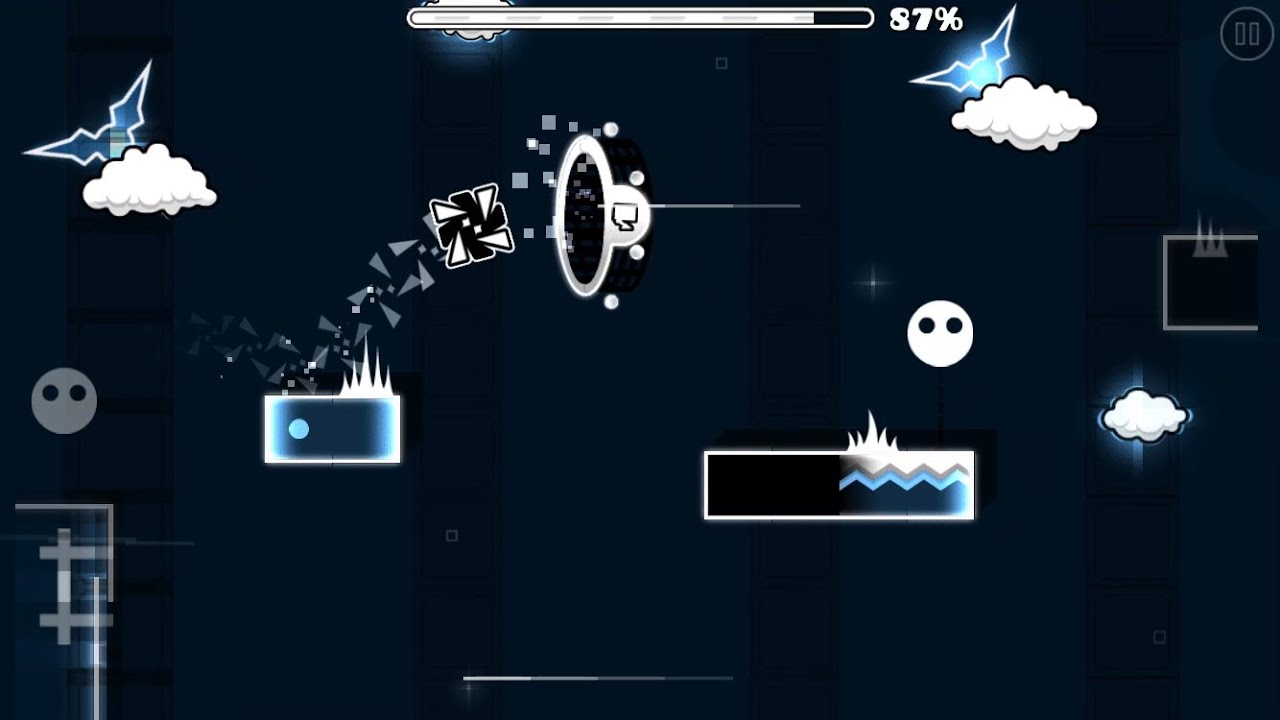 Geometry dash-Im blue by Starbooy (Hard) all coins - YouTube