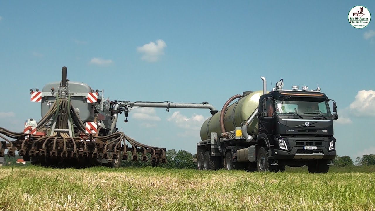 Grünland Gras Düngung mit Holmer, Volvo und JCB - Multi Agrar Claußnitz ...