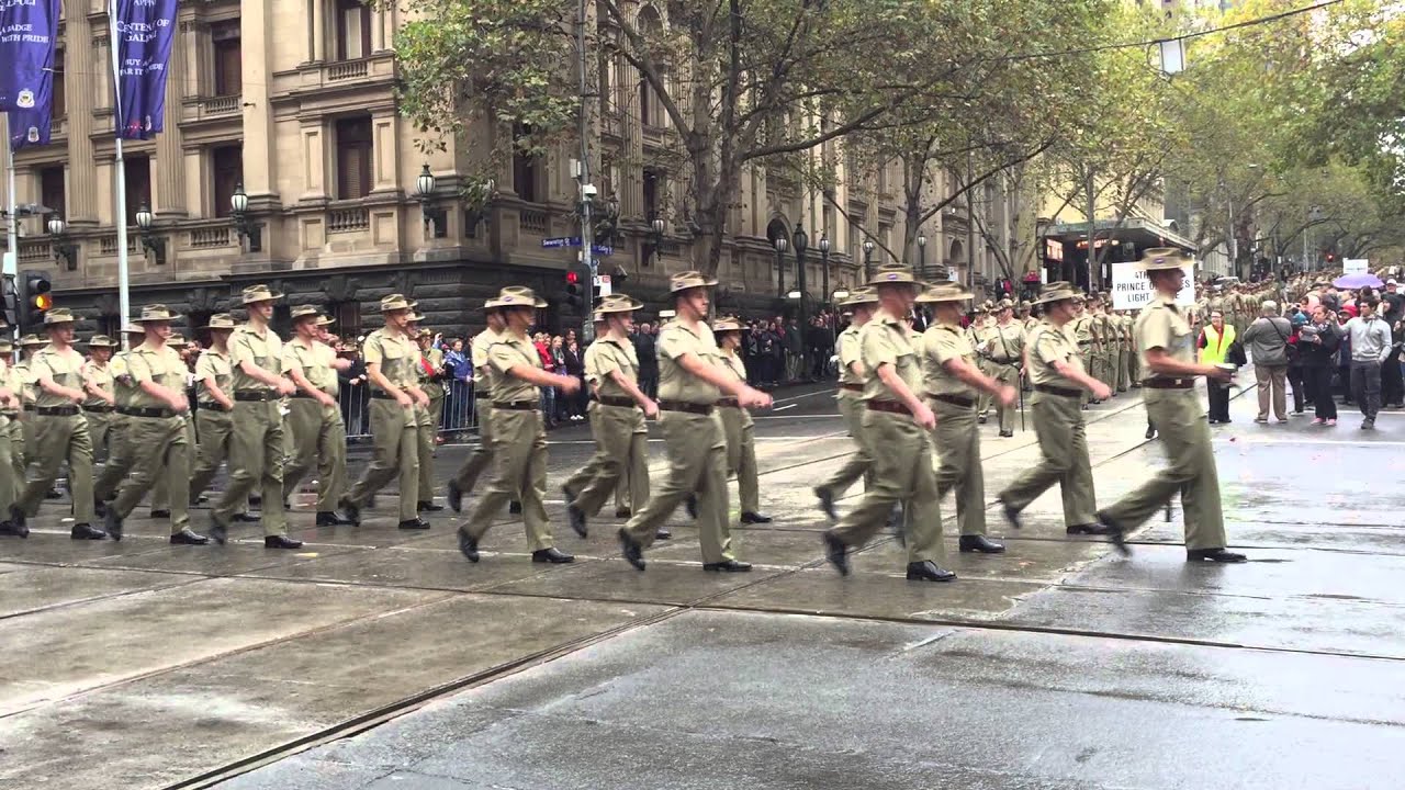 Anzac Day March in Melbourne 2015 - YouTube