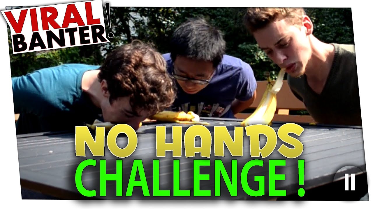 NO HANDS BANANA CHALLENGE! ROOMMATE CHALLENGE - YouTube