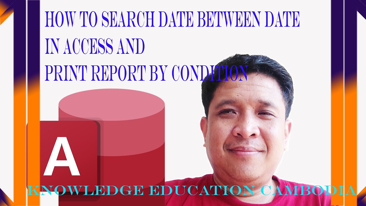how to search date between date in Access and print report by condition ...