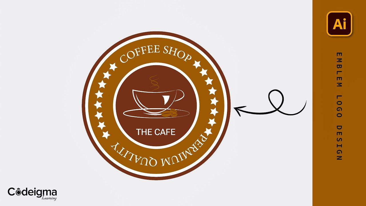 How To Create Emblem Logo Design In Illustrator |Design 3| Adobe ...