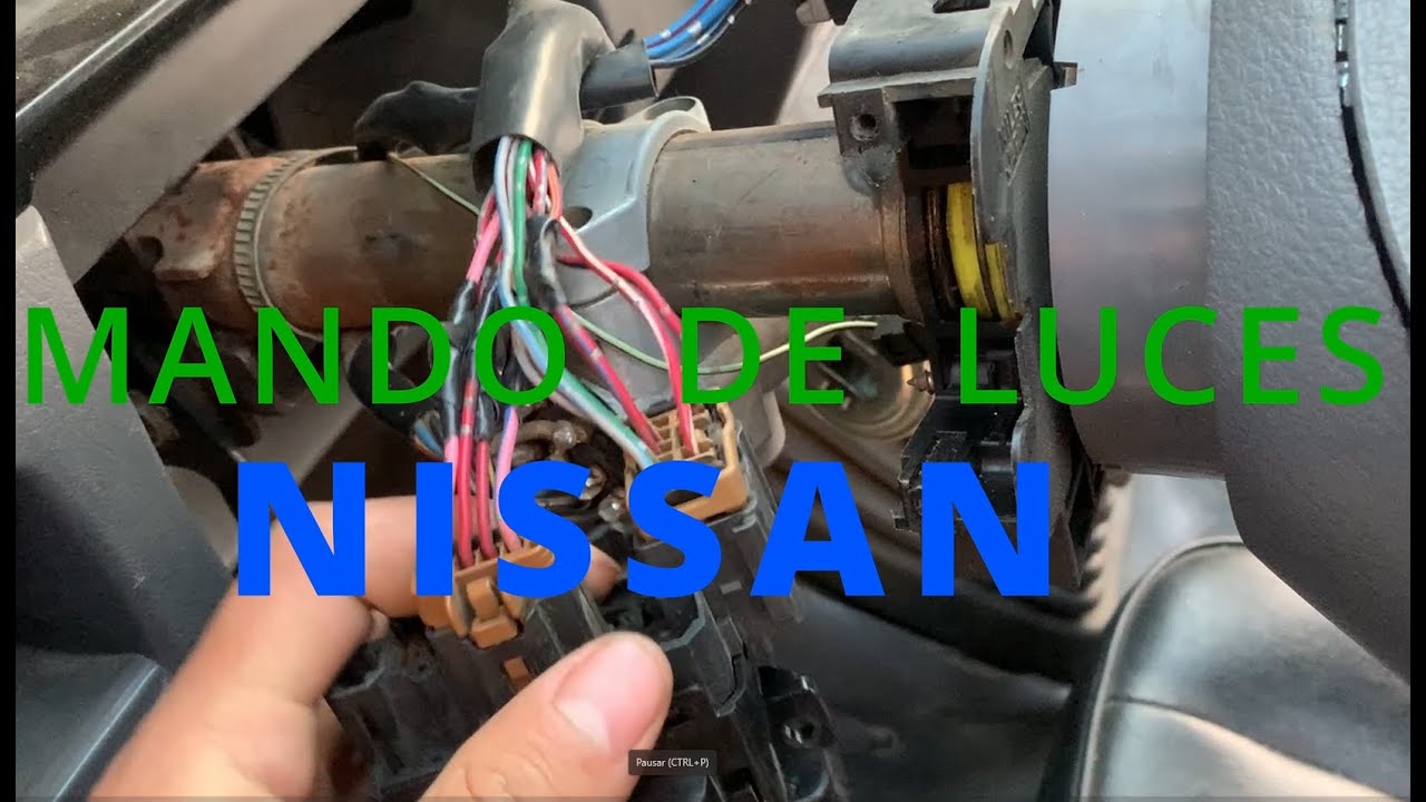 MANDO DE LUCES NISSAN Y CABLERA COMPLETA - YouTube