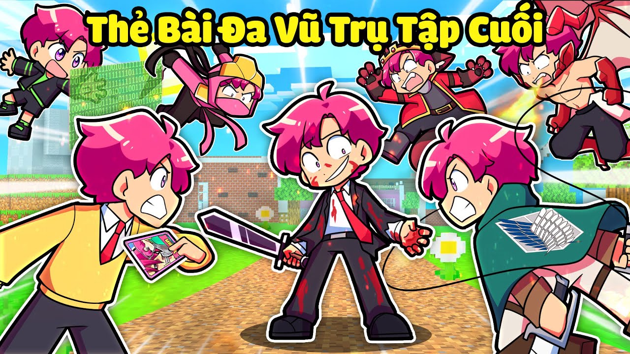 HIHA ĐA VŨ TRỤ TỤ HỌP ĐÁNH BẠI H1H4 SỞ HỮU LÁ BÀI TRONG MINECRAFT* HIHA ...