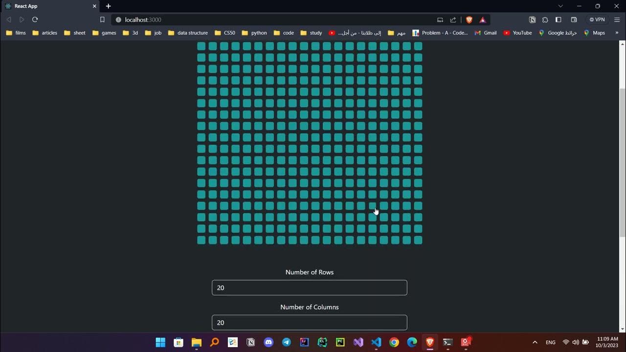 maze generator and solver using react js - YouTube