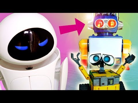 WALL-E and EVE vs. The Giant Saturn ROBOT