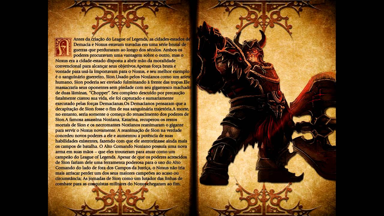 Champion Lore - Sion, the Undead Champion [PT-BR] - YouTube