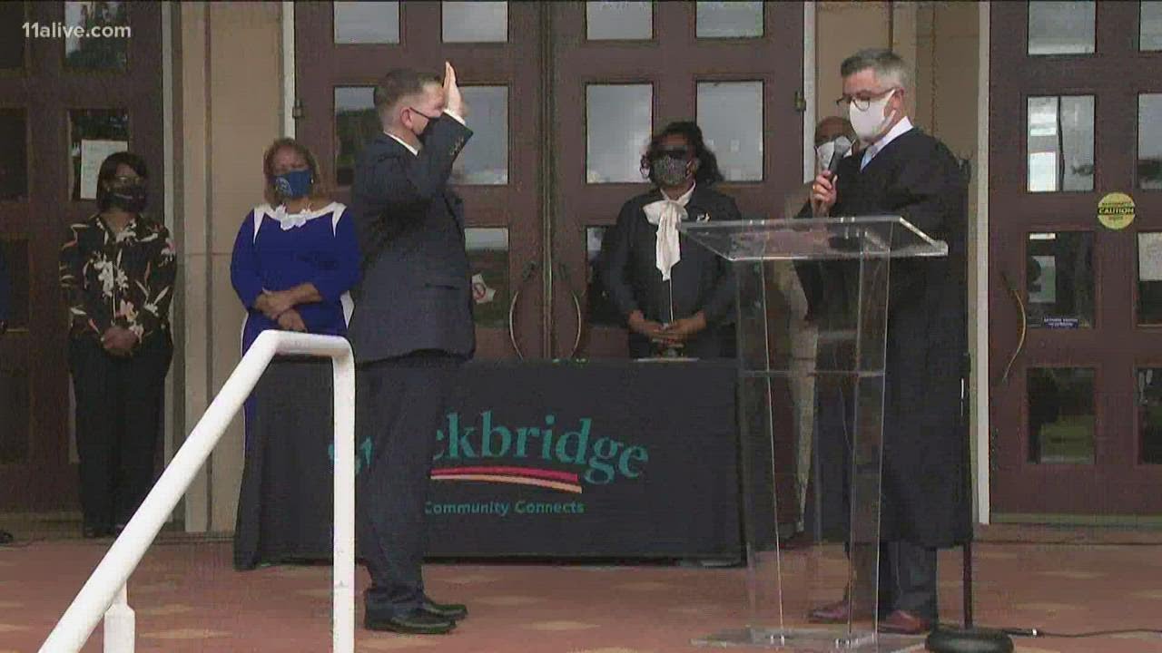 Stockbridge swears in new police chief - YouTube