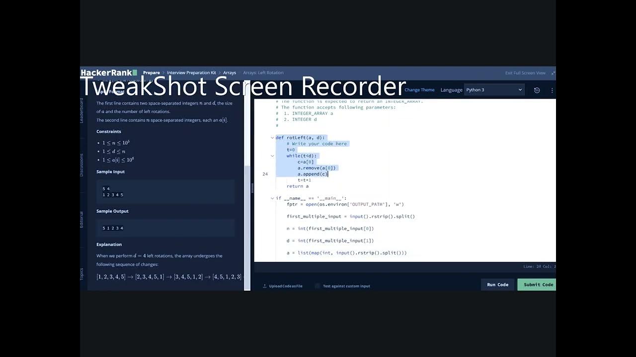 Hackerrank Arrays Youtube