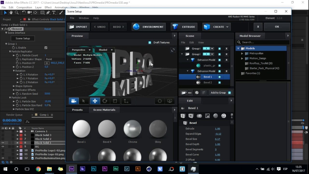 Making Of: Animación Logo PROmedia | 720p 60fps - YouTube