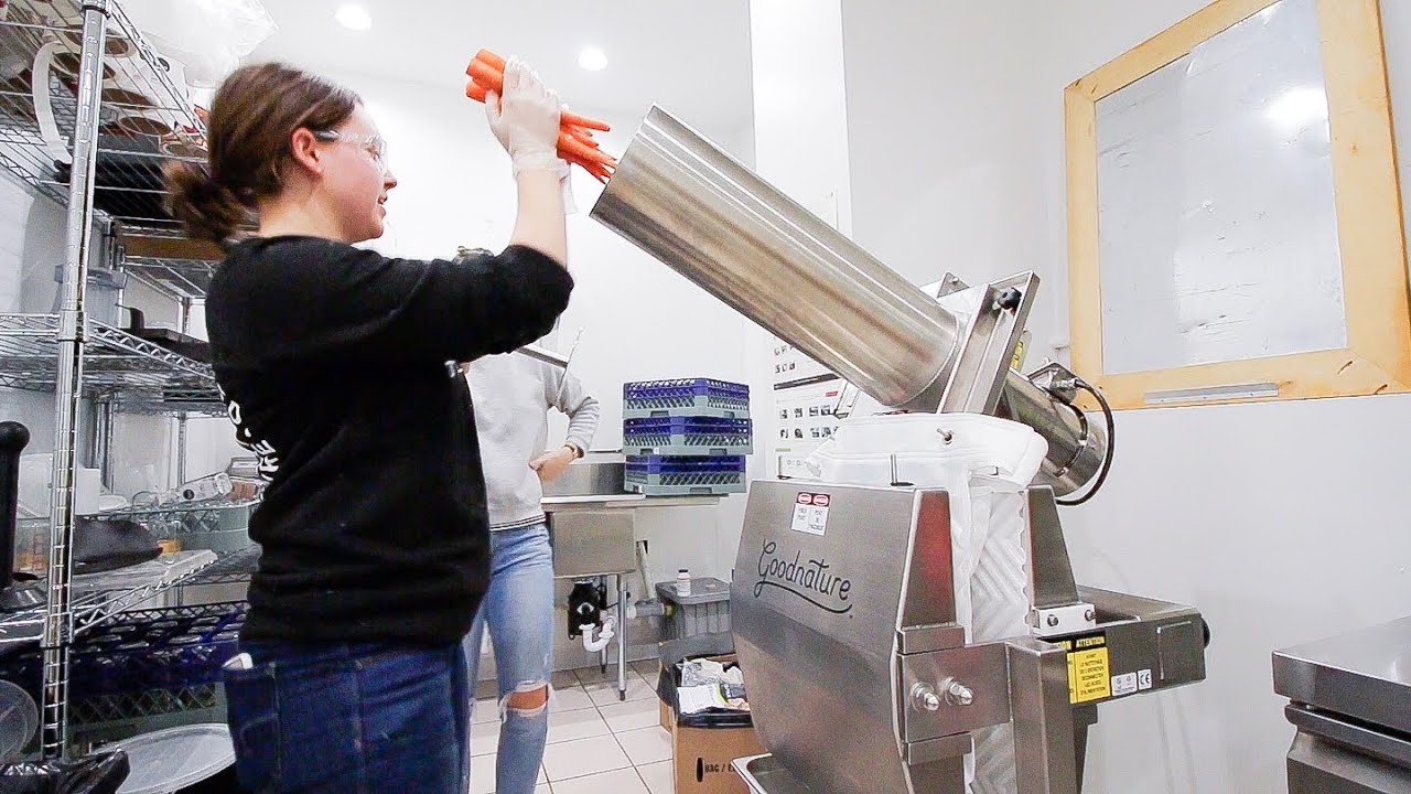 Juicing on a $20,000+ machine - YouTube