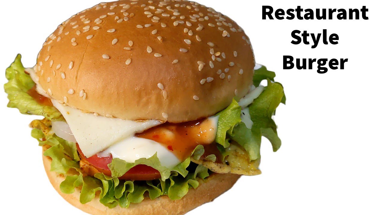 Restaurant Style Grill Burger at Home | Snacks Recipe - YouTube